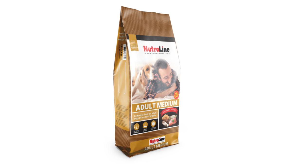 Hrana uscata caini, Nutraline Adult Medium, 12.5 kg: 374,89 lei ...