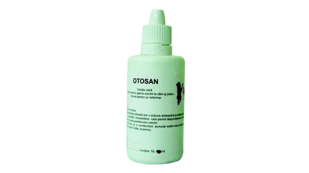 OTOSAN Solutie otica, 50 ml: 17,14 lei - PetMart PetShop