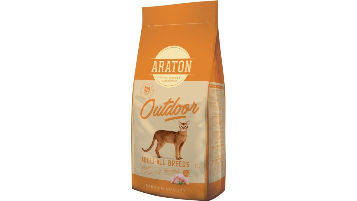 Araton Cat Adult Outdoor, 15 Kg: 225,65 lei - PetMart PetShop