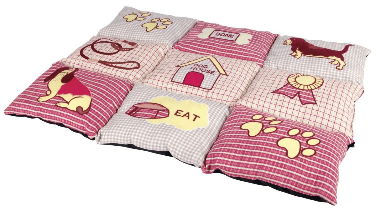 Patura Patchwork 80x55 cm Rosu/Bej 37063: 93,82 lei - PetMart PetShop