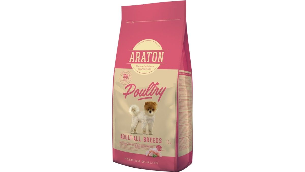 Araton Dog Adult Mini & Medium Poultry, 15 Kg: 193,85 RON - PetMart PetShop