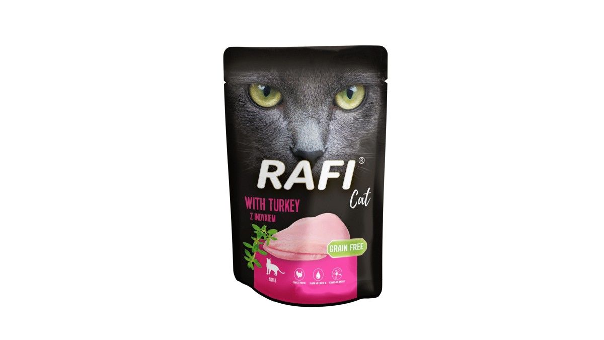 Hrana Umeda Pisici, Rafi Cat, Curcan, 100 g: 7,55 lei - PetMart PetShop