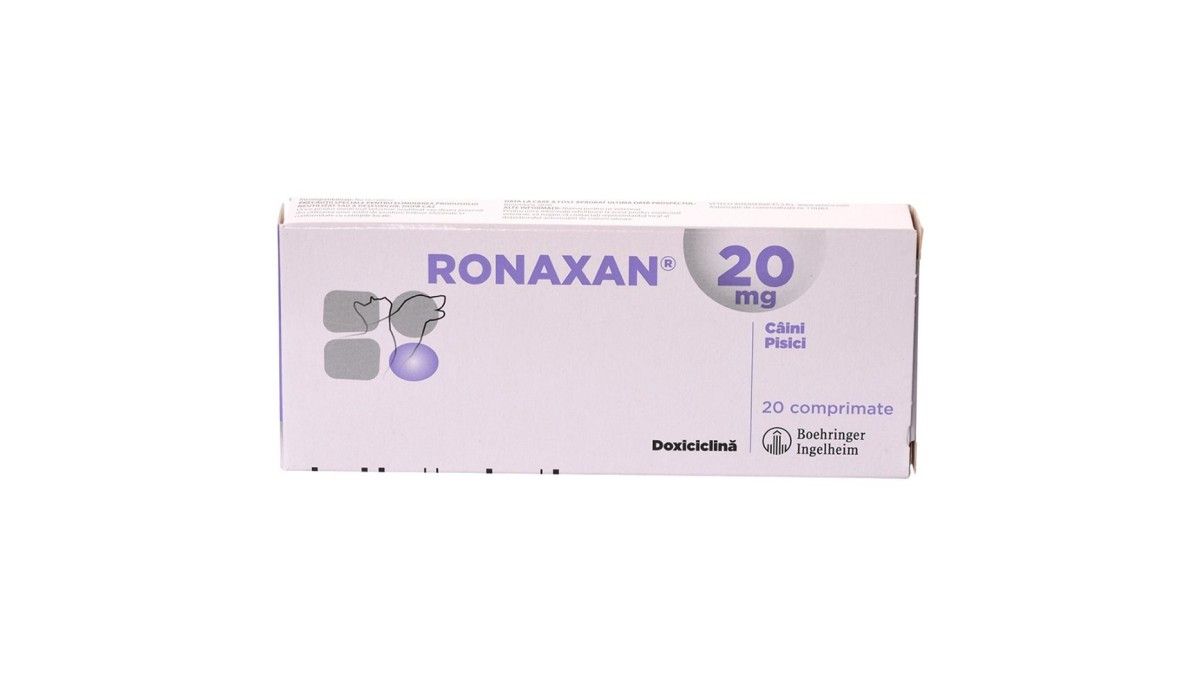 Ronaxan 20 mg/ 20 tablete: 49,87 lei - PetMart PetShop