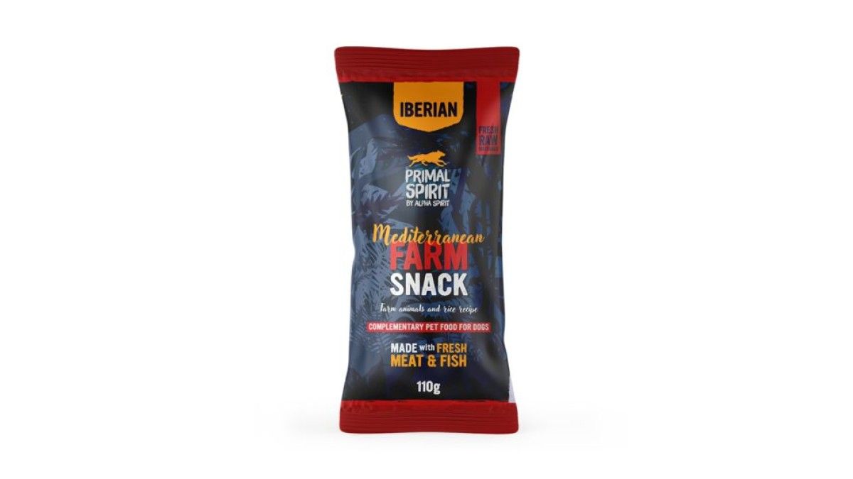 Snack pentru câine Mediterranean, Primal Spirit, cu pui și porc, 110 g ...