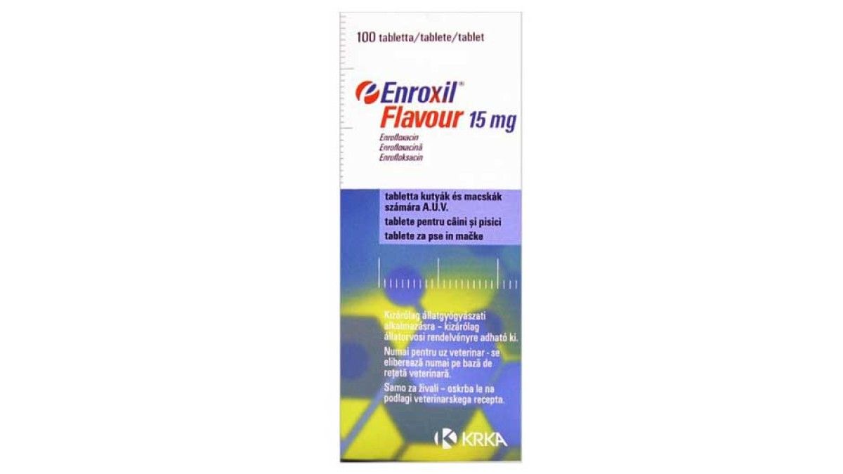 Enroxil Flavour 15 mg - 10 comprimate: 26,09 lei - PetMart PetShop