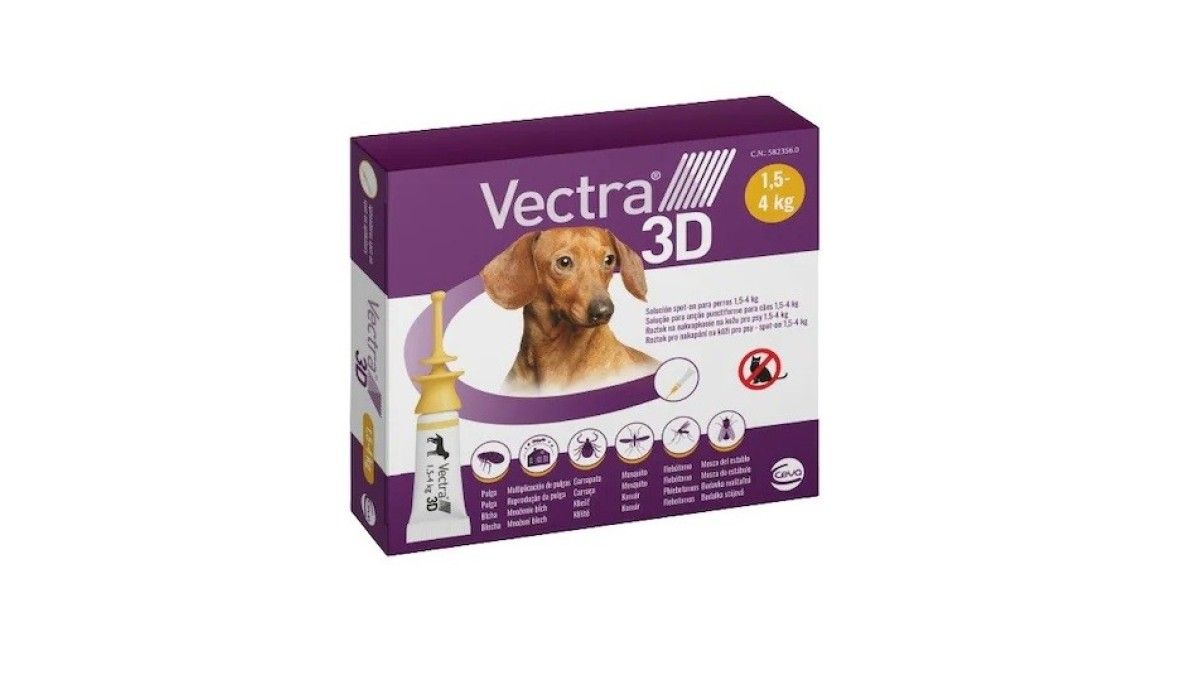 VECTRA 3D 1,5-4 kg/ 3 pipete: 105,70 lei - PetMart PetShop