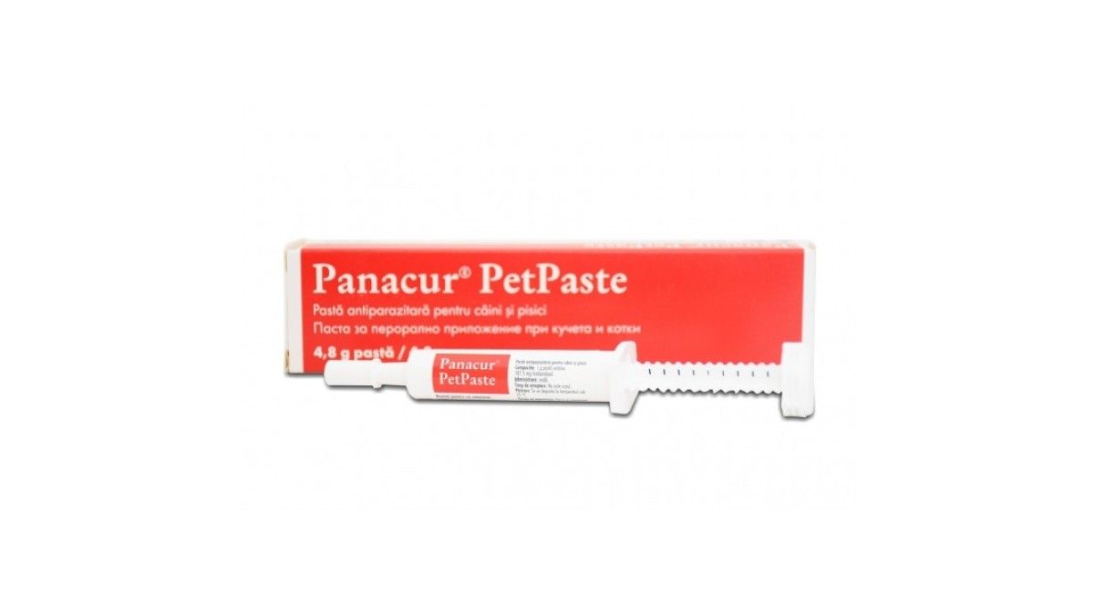 Panacur Pet Pasta, 4,8 g: 49,91 lei - PetMart PetShop