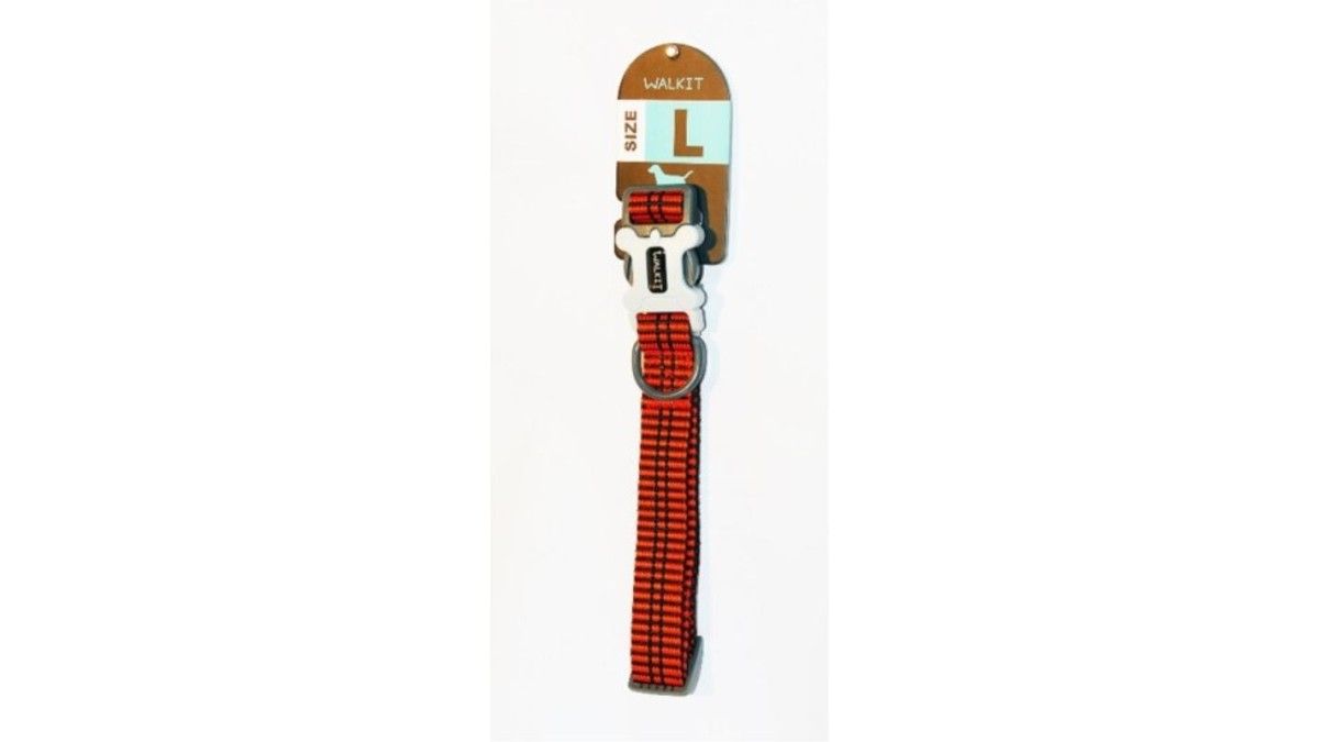 Walkit Zgarda caine electric orange (L) 2.5 x 40 - 66 cm: 19,80 lei ...