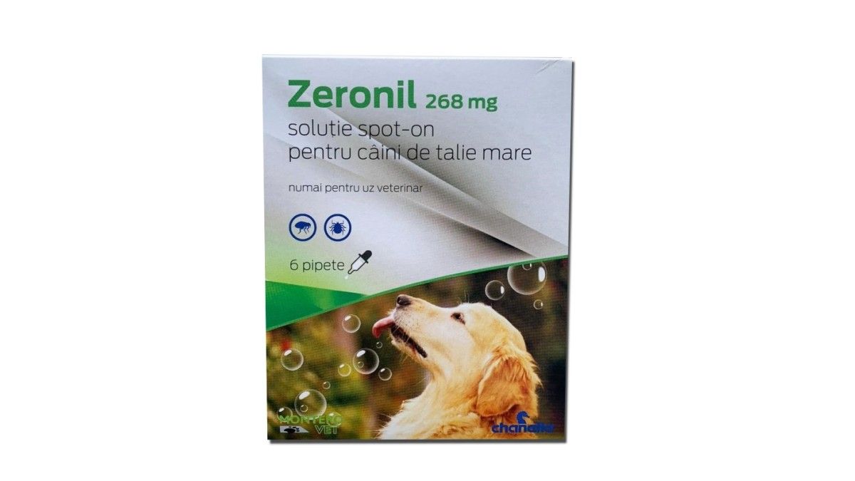 Pipete antiparazitare caini, Zeronil, 268 mg 20 - 40 kg 6 pipete: 133 ...