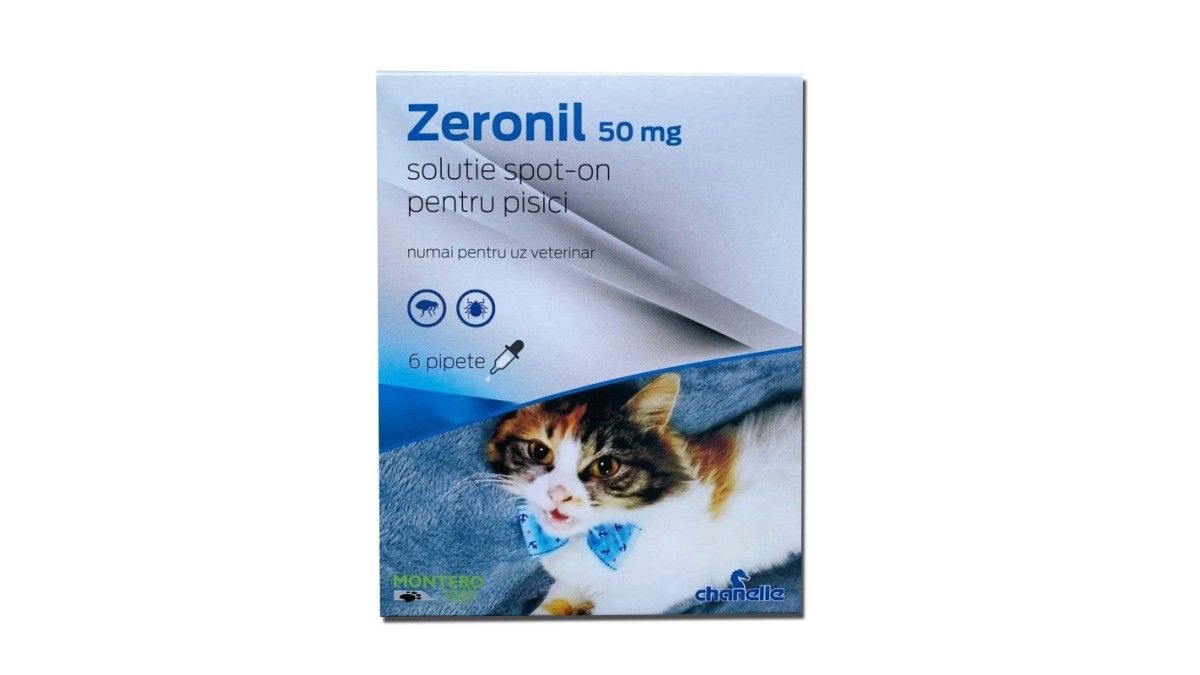 Pipete antiparazitare pisici, Zeronil, 50 mg 6 pipete: 108,30 lei ...
