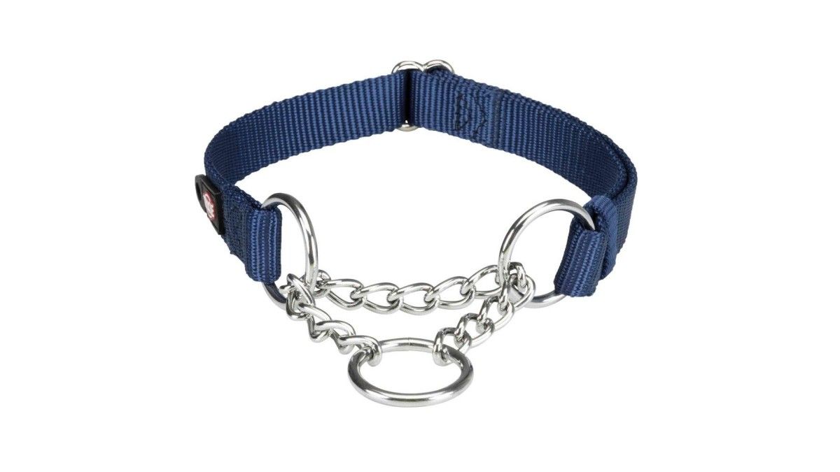 Zgarda chinga cu lant strangulanta 30-40cm/ 15mm indigo 202713: 14,51 ...