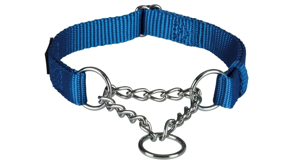 Zgarda Chinga cu Lant Strangulanta 35-50 cm/20 m Albastru 20282: 14,82 ...