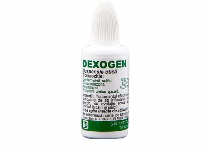 Dexogen Suspensie Otica 20 ml: 16,99 lei - PetMart PetShop