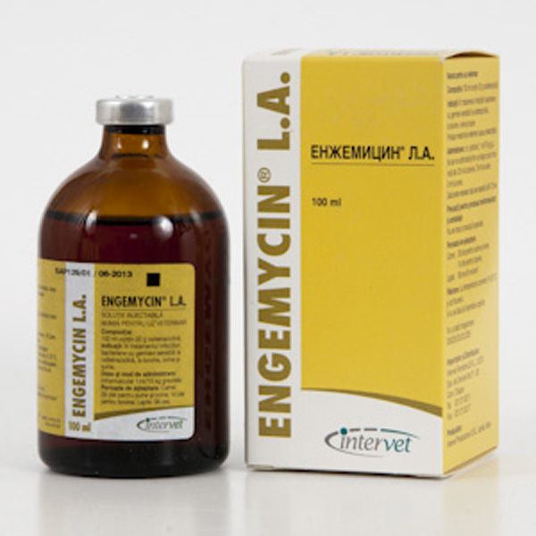Engemycin LA 100 ml: 56,81 lei - PetMart PetShop