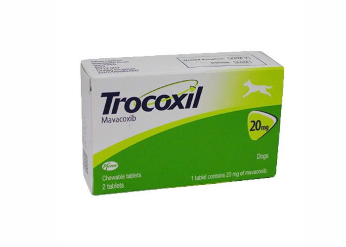 Trocoxil 20 mg 2 tablete masticabile: 87,58 lei - PetMart PetShop