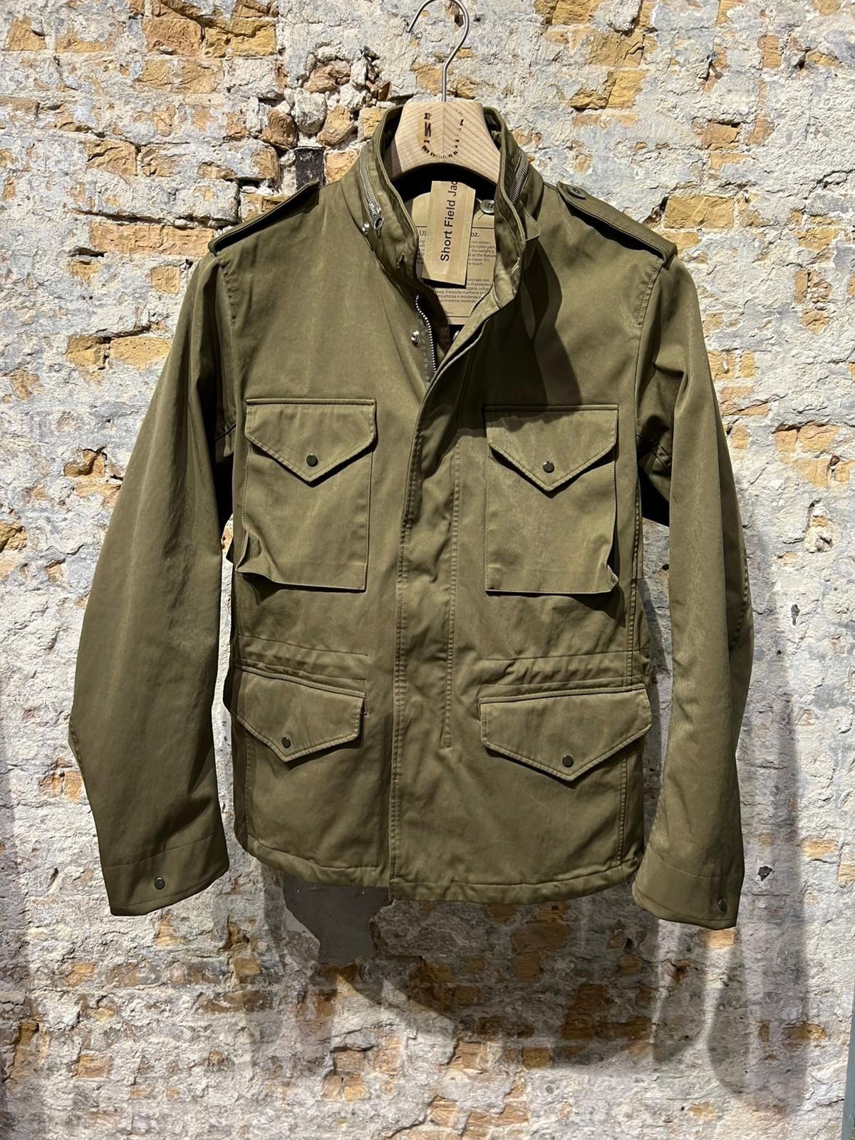 Ten C short Field Jacket Burned Olive - White